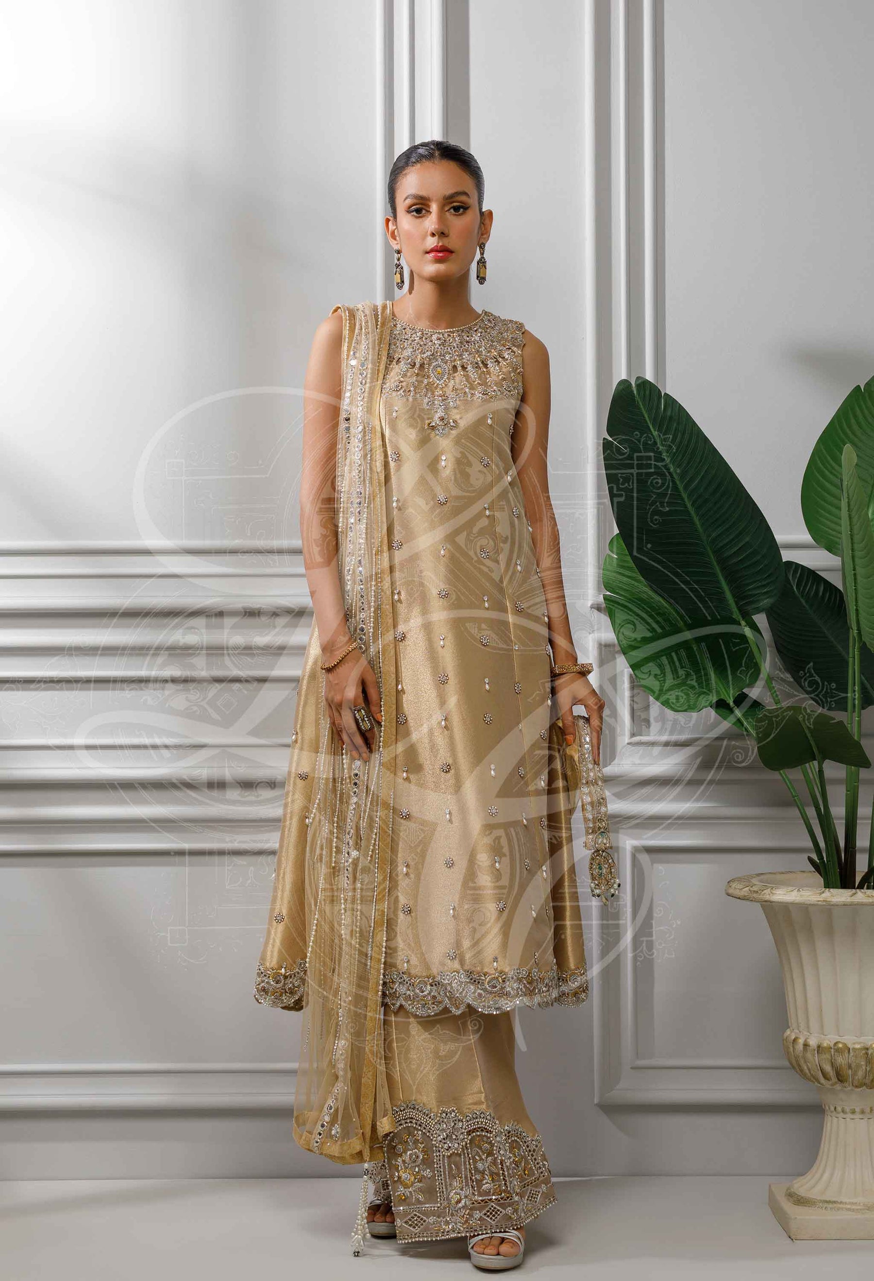 Gold Lame Set - Formal Wear