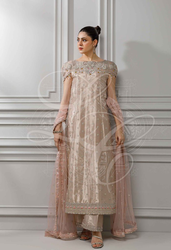 Rose Gold Lame Set - Formal Wear